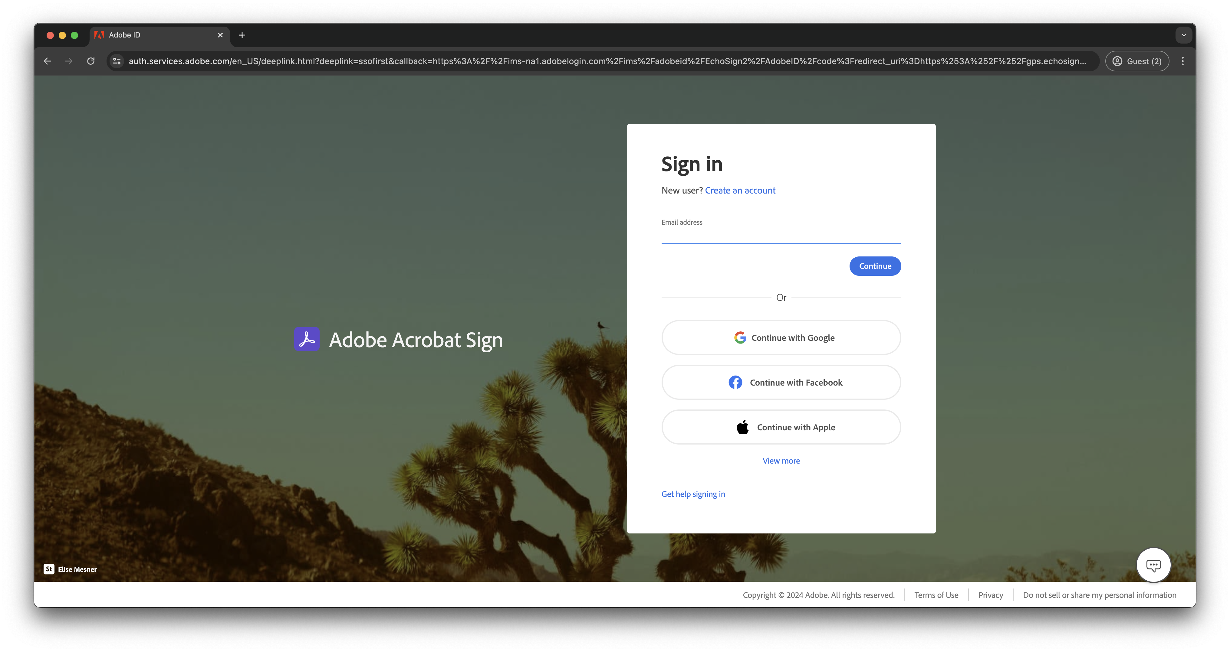Creating an Adobe Sign template