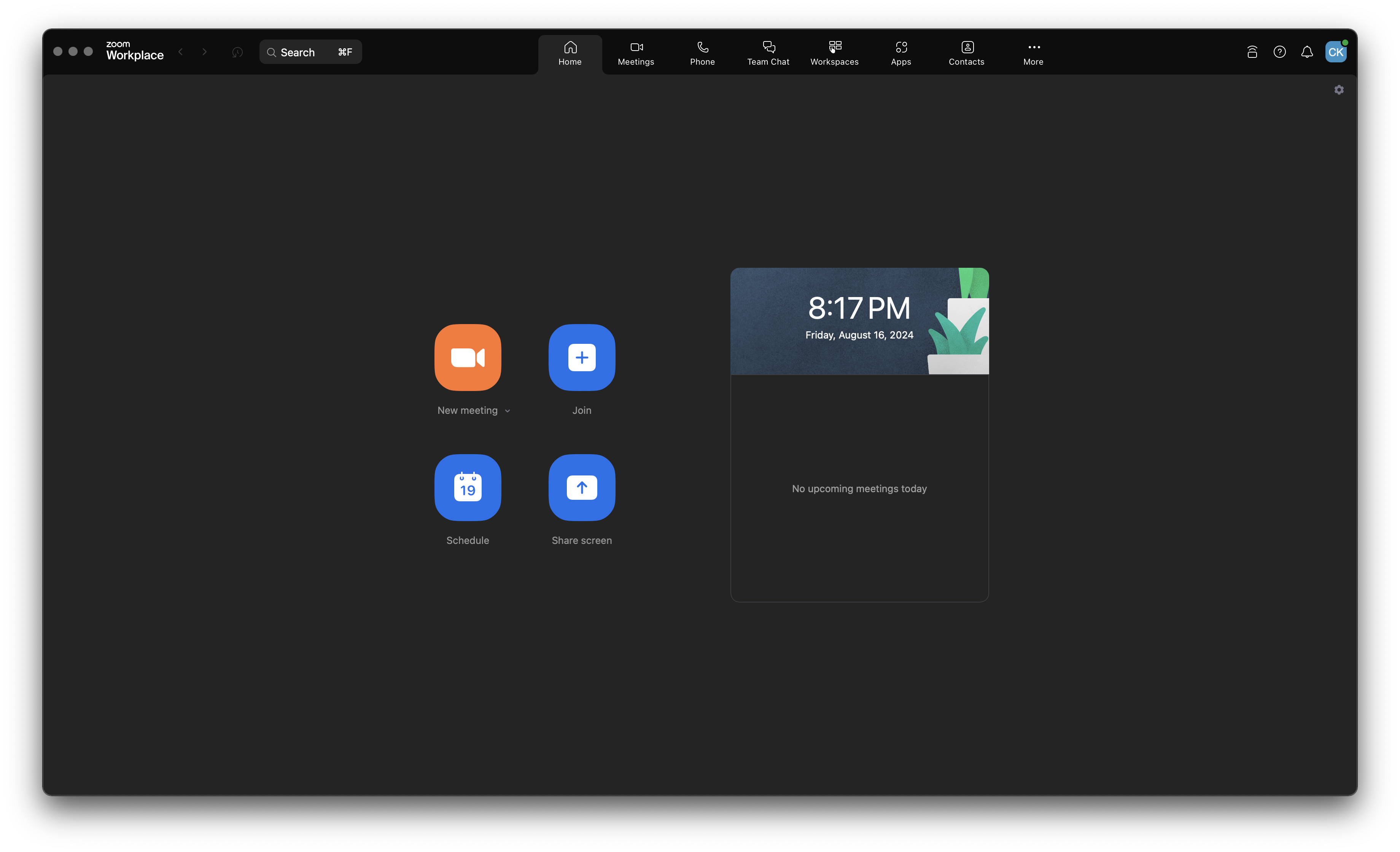 Using Workspace Reservation in the Zoom Desktop App